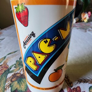 Vintage Pac-man Plastic Tumbler Cup Deka Midway USA Arcade Video Game ...