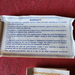 Vintage Commodore Electronic Calculator 796M Red LED W Case Unused ...