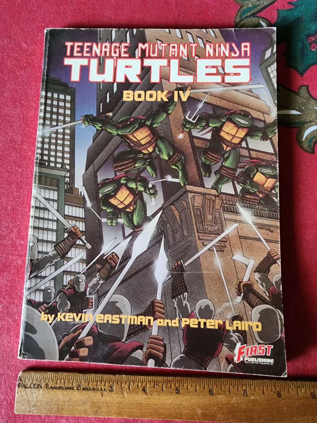 Vintage Teenage Mutant Ninja Turtles Book IV Leonardo Donatello ...