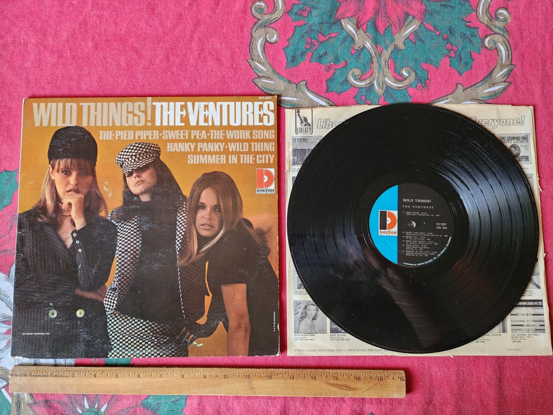 Vintage the Ventures Wild Things Record LP Surf Rock N Roll Dolton ...
