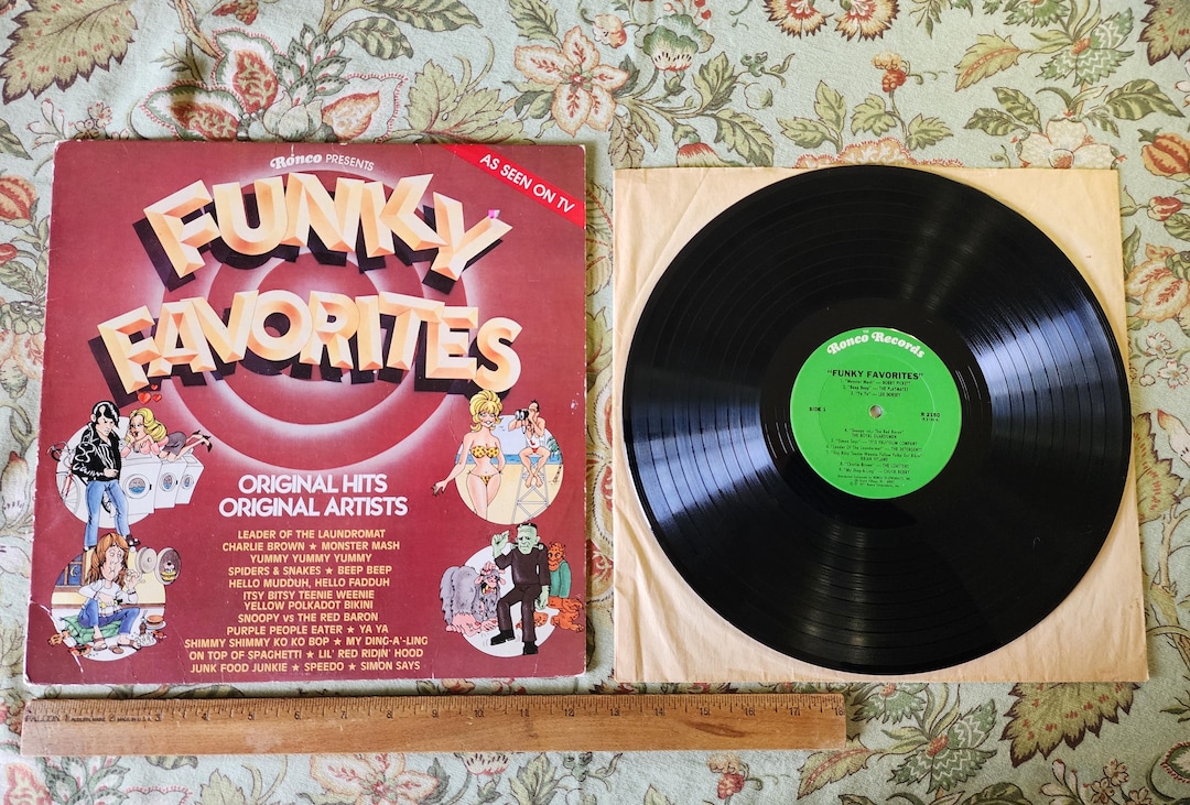 Vintage Funky Favorites by Ronco as Seen on TV LP Record Green Label ...