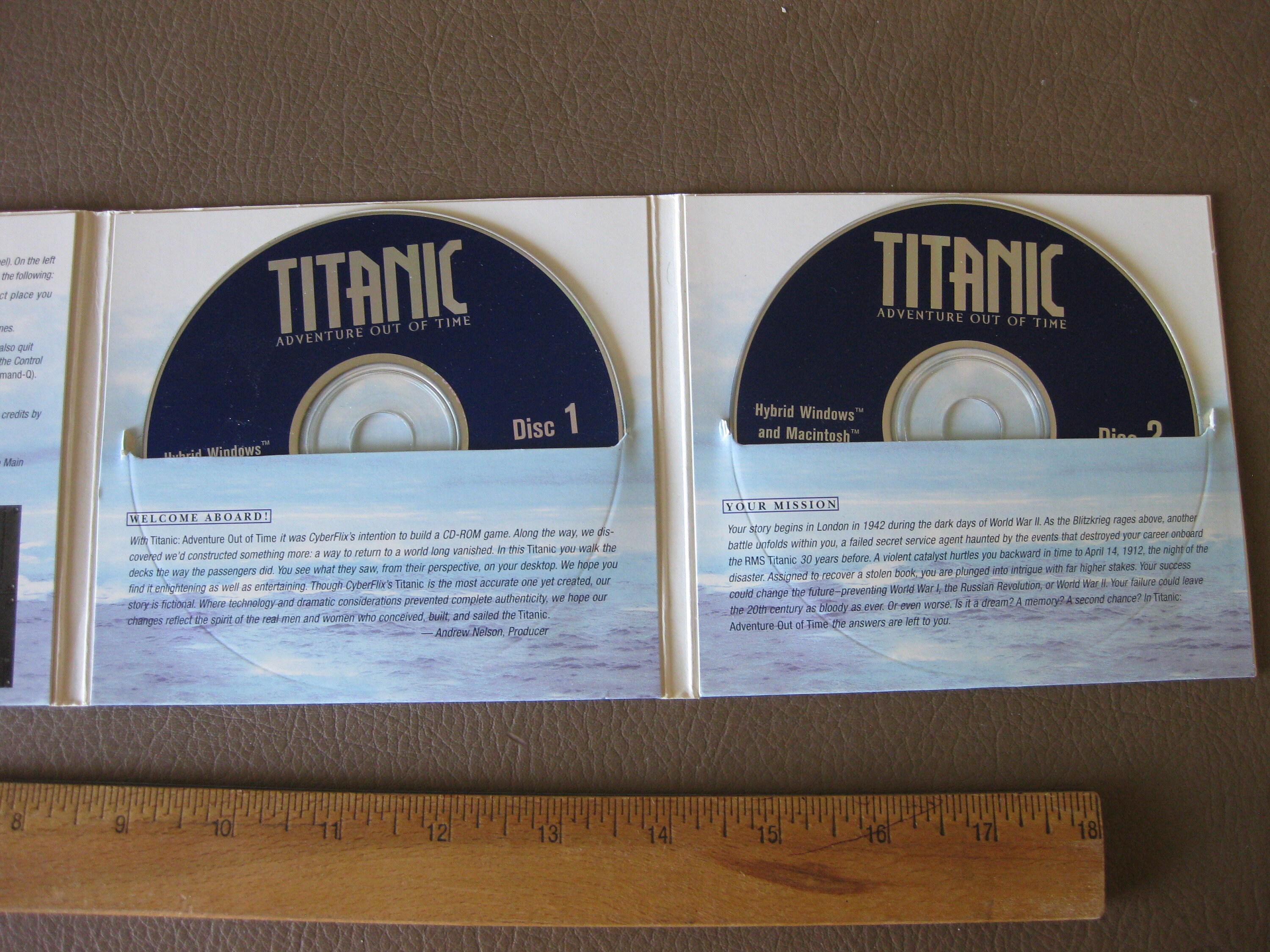 Titanic Adventure Out of Time PC Cd-rom Computer Game Win 95 3.1 NT and ...