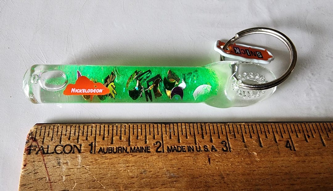 Vintage Nickelodeon Snick Float A Rama Keychain Kelloggs Frosted Mini ...