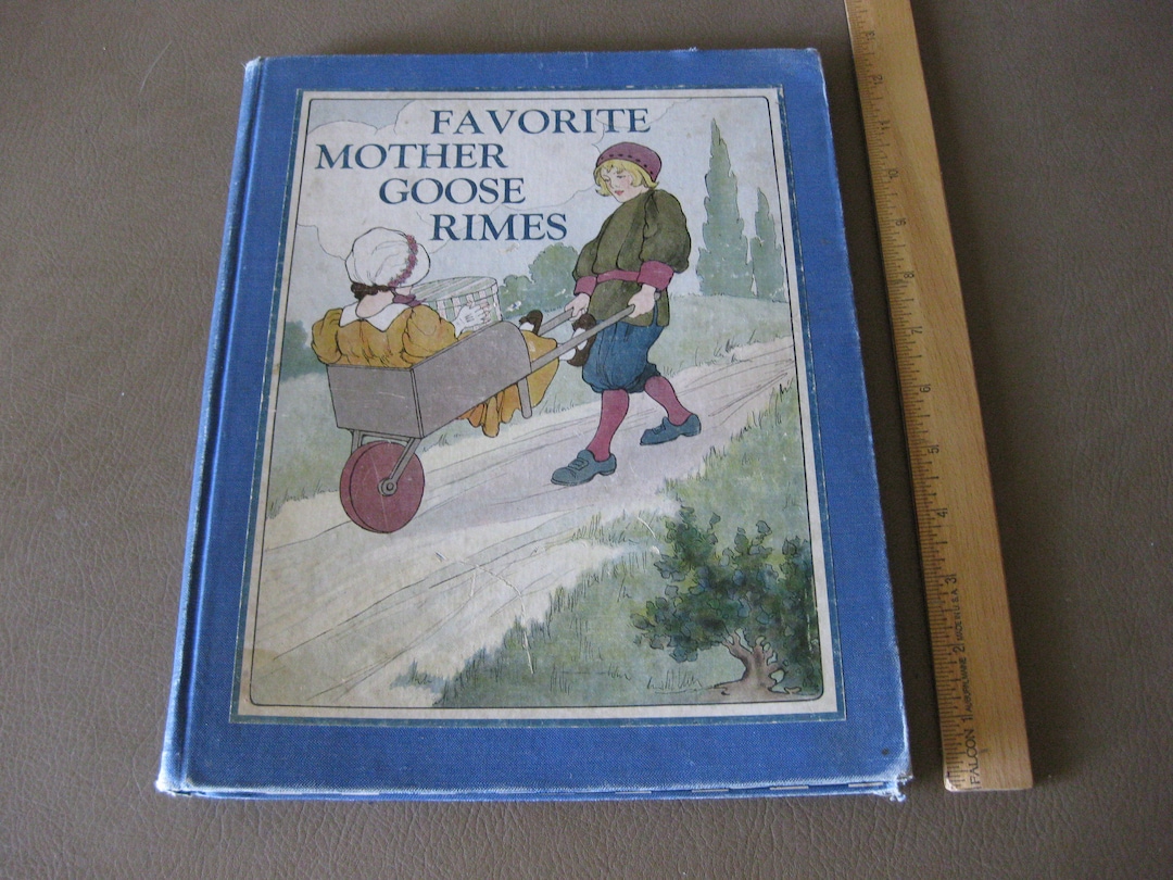Vintage Favorite Mother Goose Rimes Hardcover Childrens Book Nursery ...