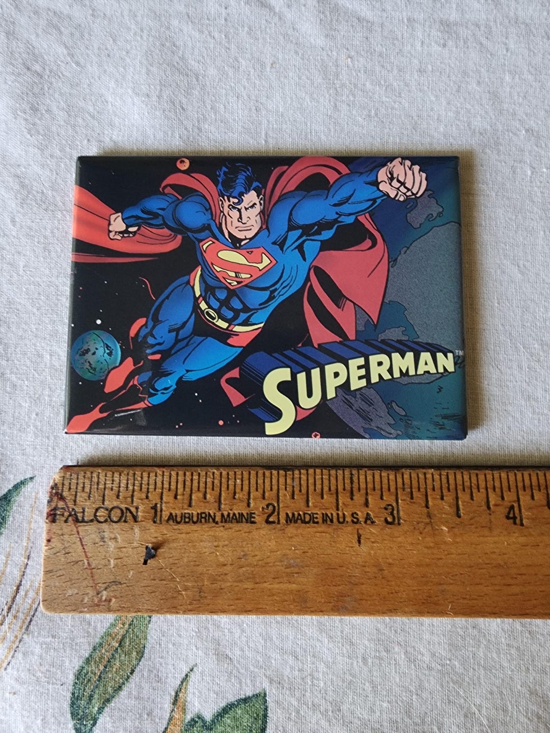 Vintage Superman in Space Fridge Magnet DC Comics Ata-boy Made in ...