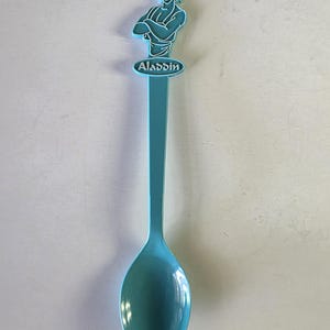 Vintage Walt Disney Aladdin Movie Plastic Spoons Set of 4 Promo Aladdin ...