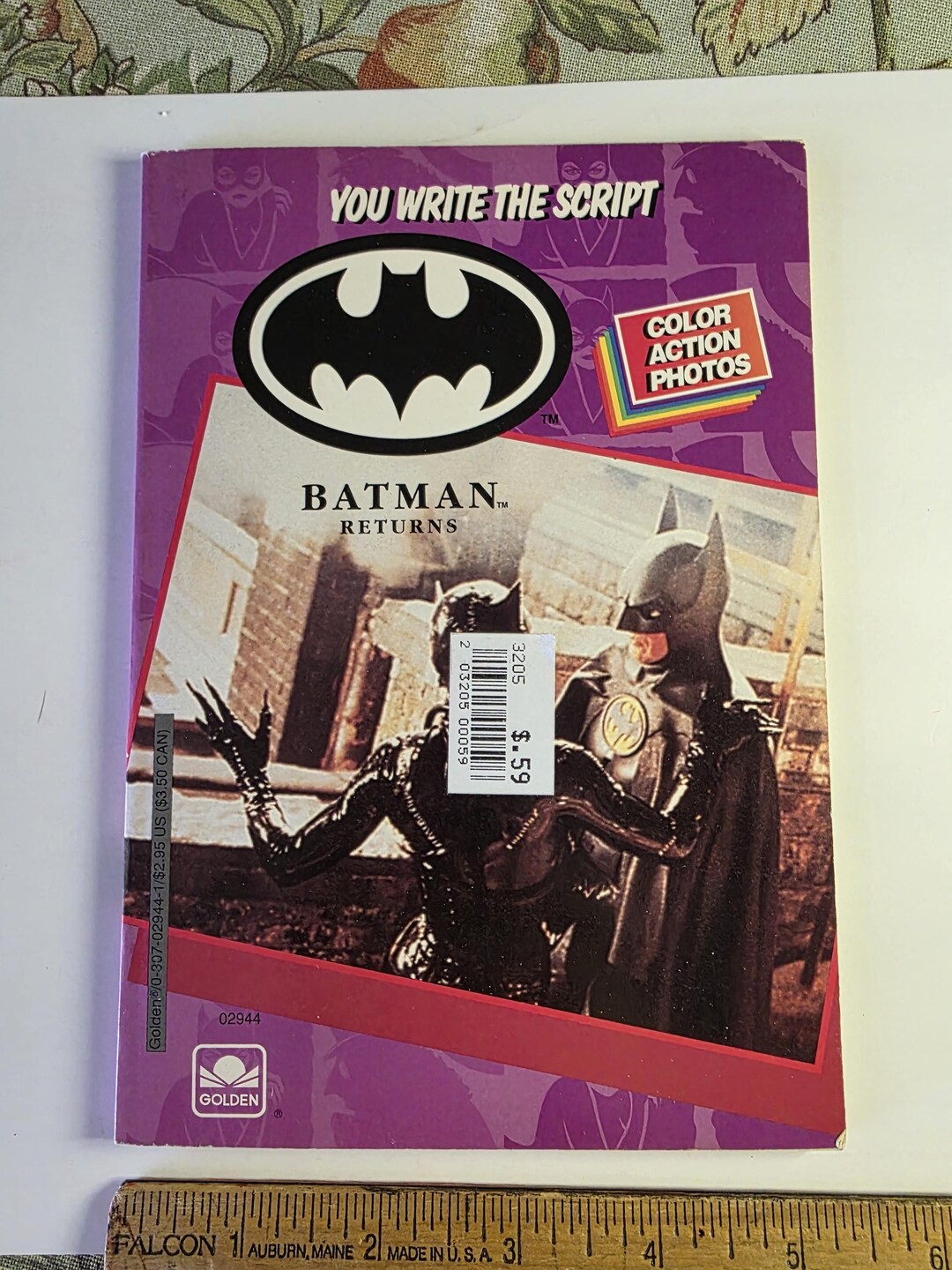 Vintage DC Comics Batman Returns You Write the Script Golden Book NEW ...