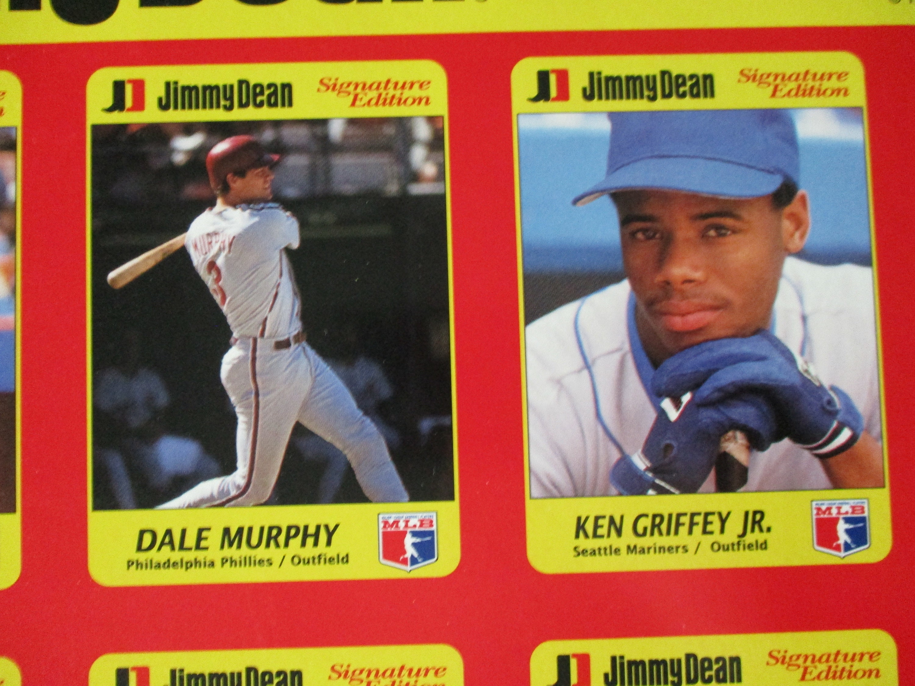 Jimmy Dean 1991 Collectors Signature Edition Uncut Baseball Trading ...