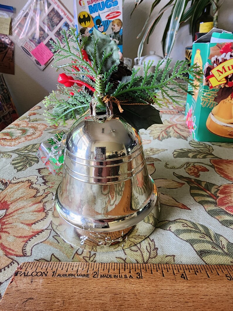 Vintage Christmas Electronic Musical Bell Ornament in Original Box ...