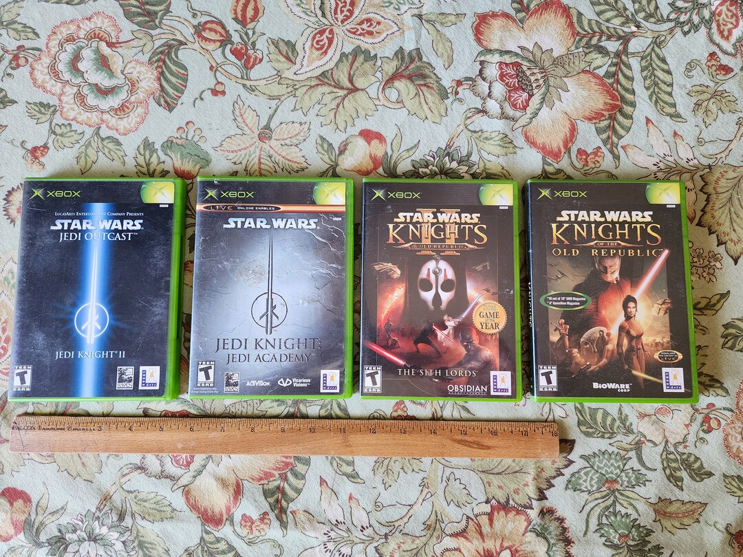 Microsoft Xbox Star Wars Knights Jedi Knight Academy Games (4 ...
