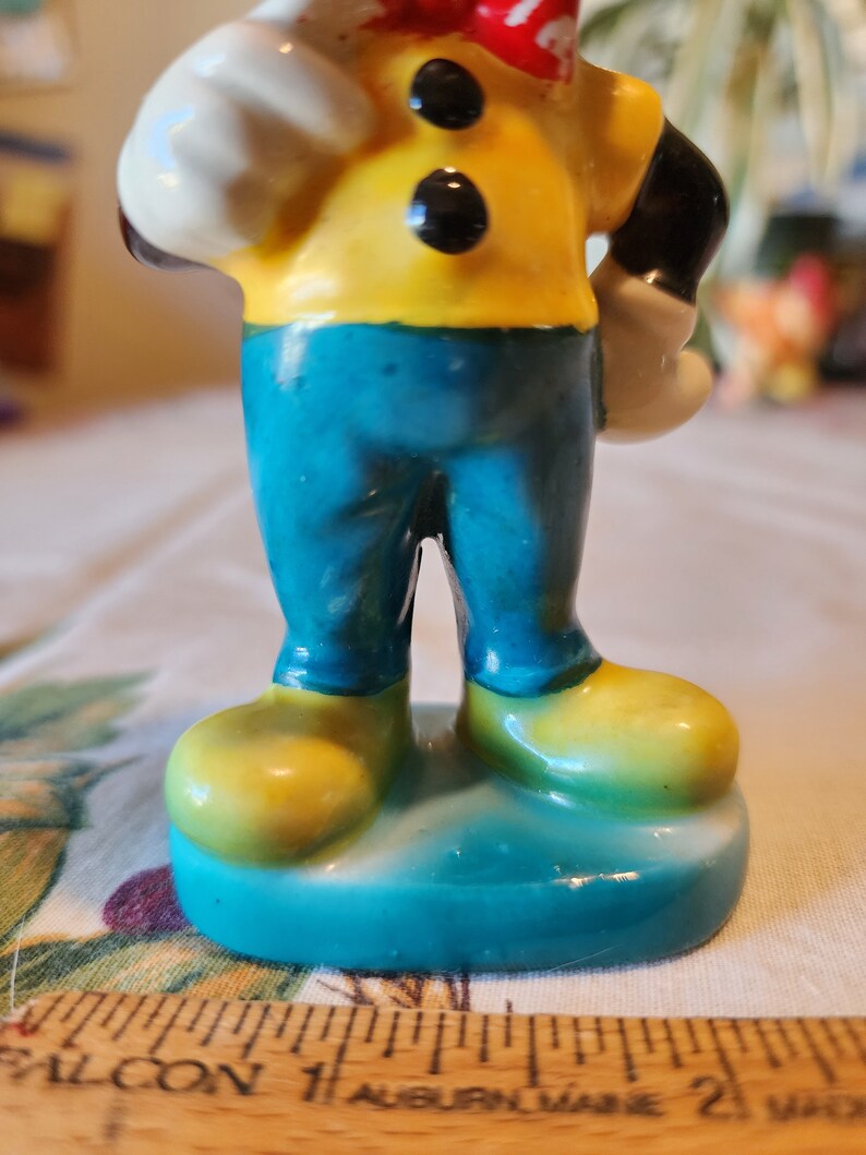 Vintage Walt Disney Mickey Mouse Ceramic Figure by Wales Made - Etsy