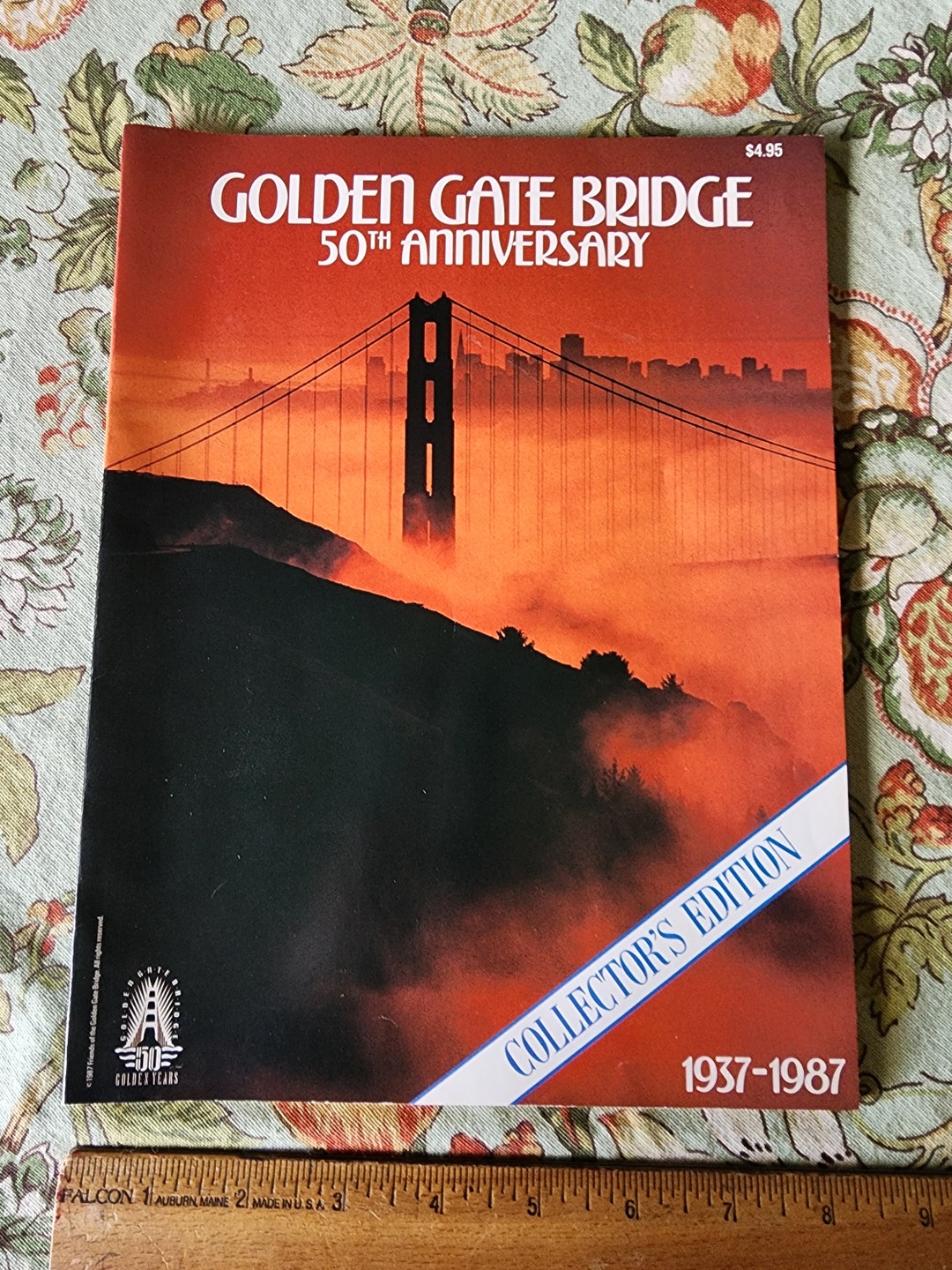 Vintage Golden Gate Bridge 50th Anniversary San Francisco Souvenir ...