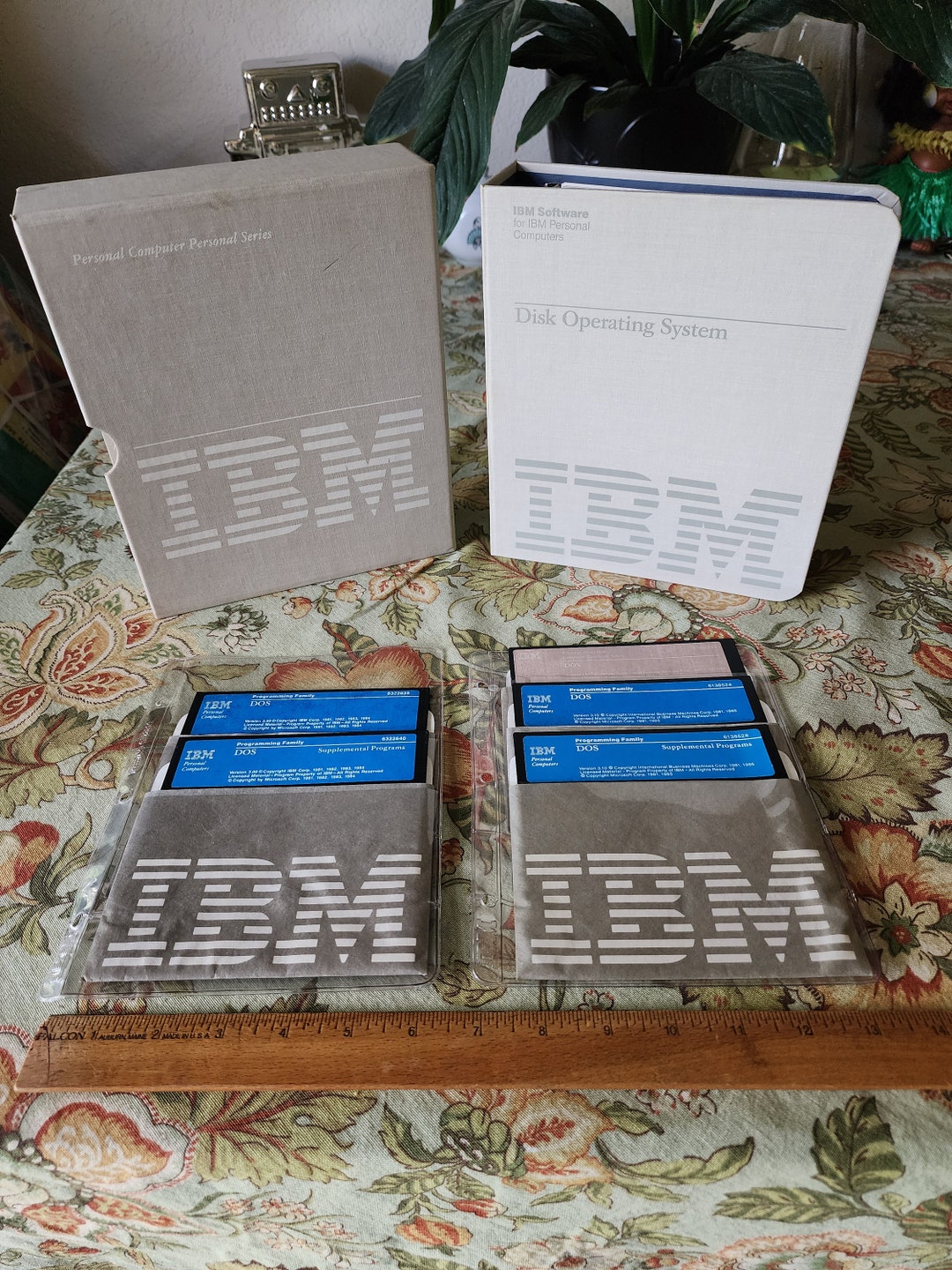 Vintage IBM DOS 3.0, 3.1 & 1st Ed Reference Manual Binder W Slipcase 5. ...