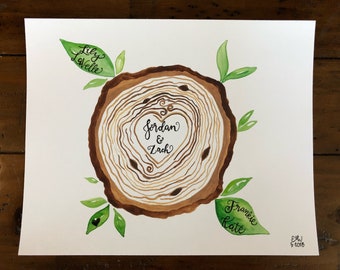 Tree calligraphy | Etsy