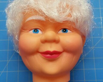 Mrs Claus Head - Etsy