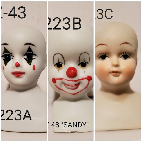 Porcelain Doll Head - Etsy