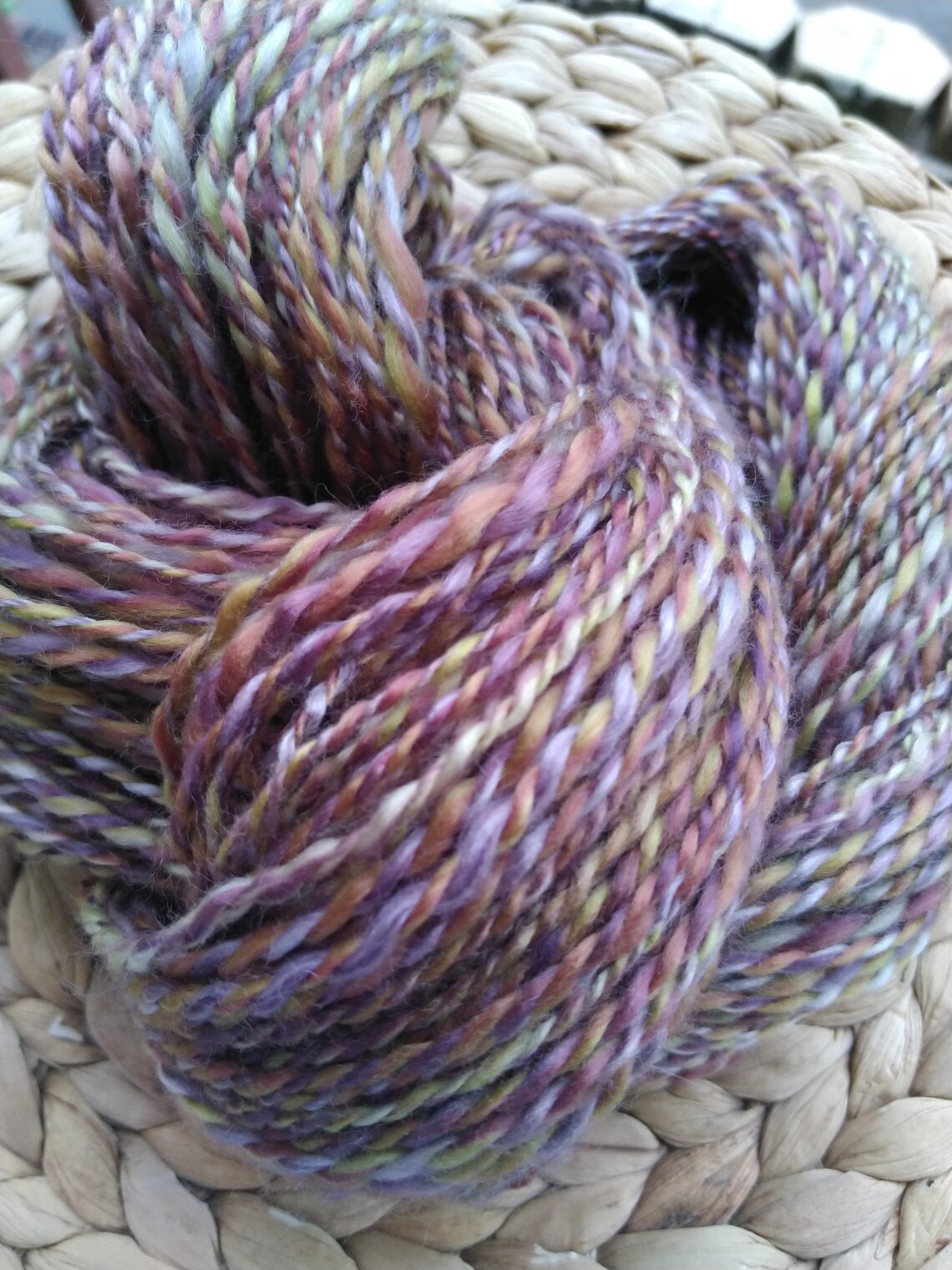 Hand Spun Mixed Fiber 2ply Yarn - Etsy