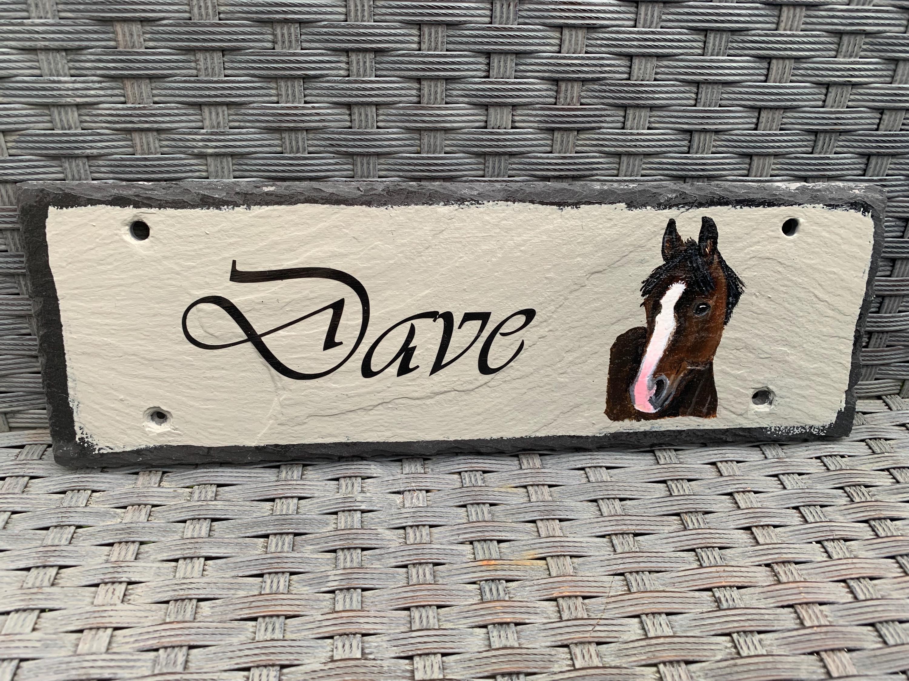 Handpaint Horse Stable Sign 30cm X 10cm - Etsy UK