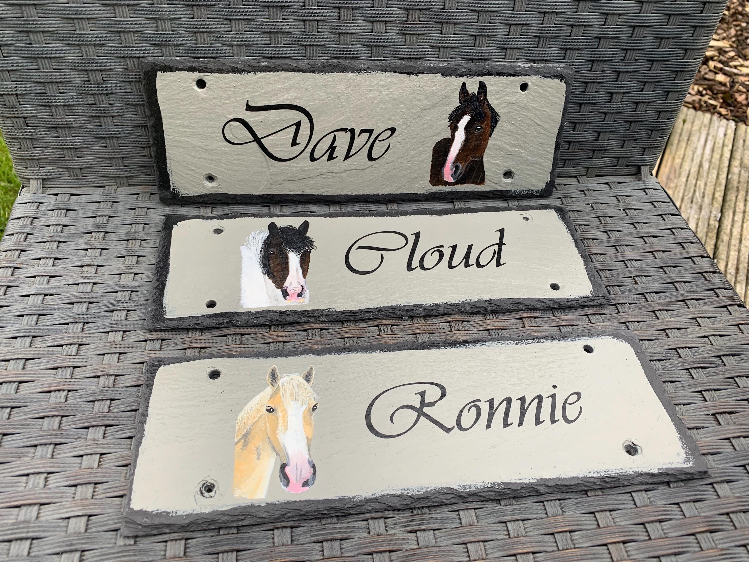 Handpaint Horse Stable Sign 30cm X 10cm - Etsy UK