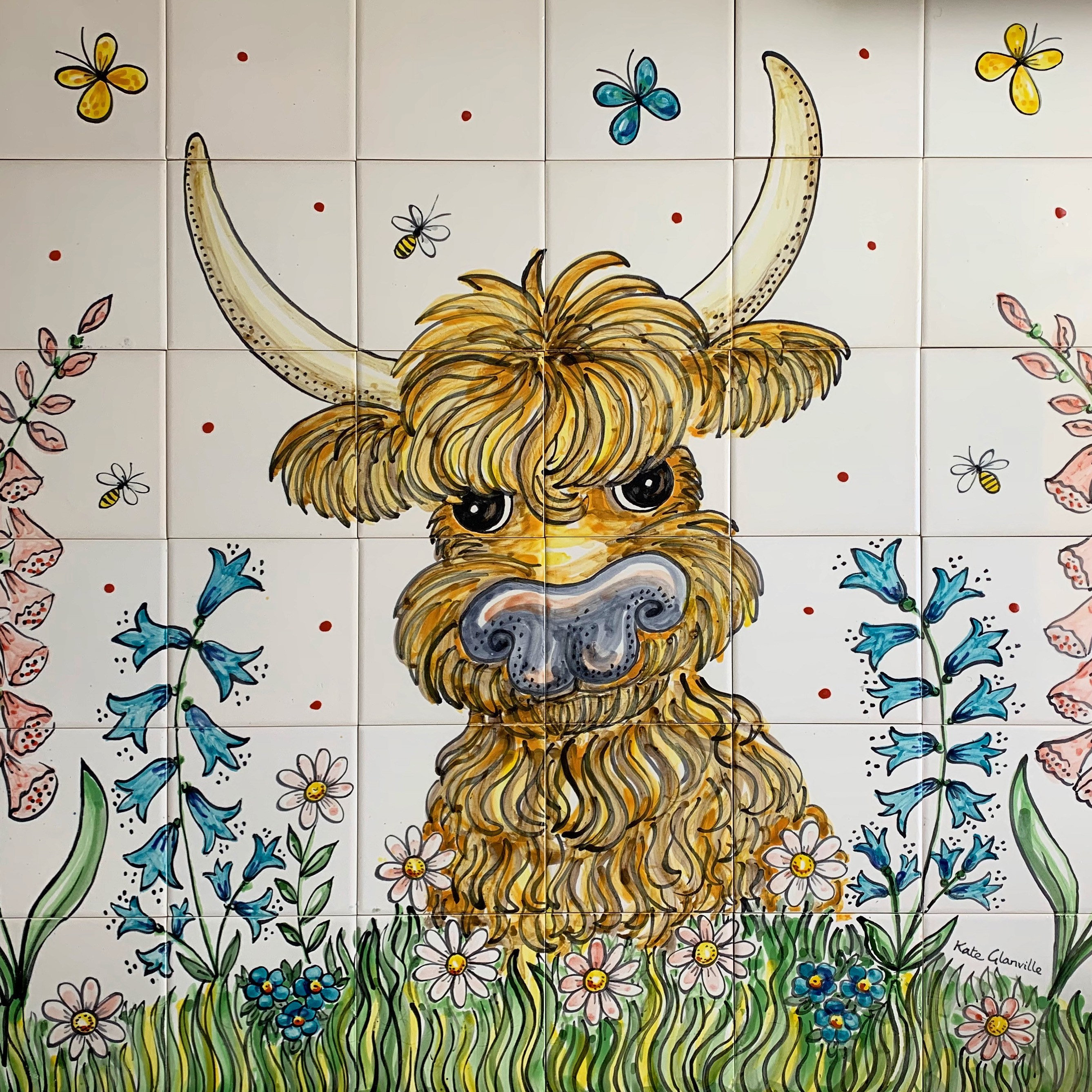 Cow Tile Mural - Etsy