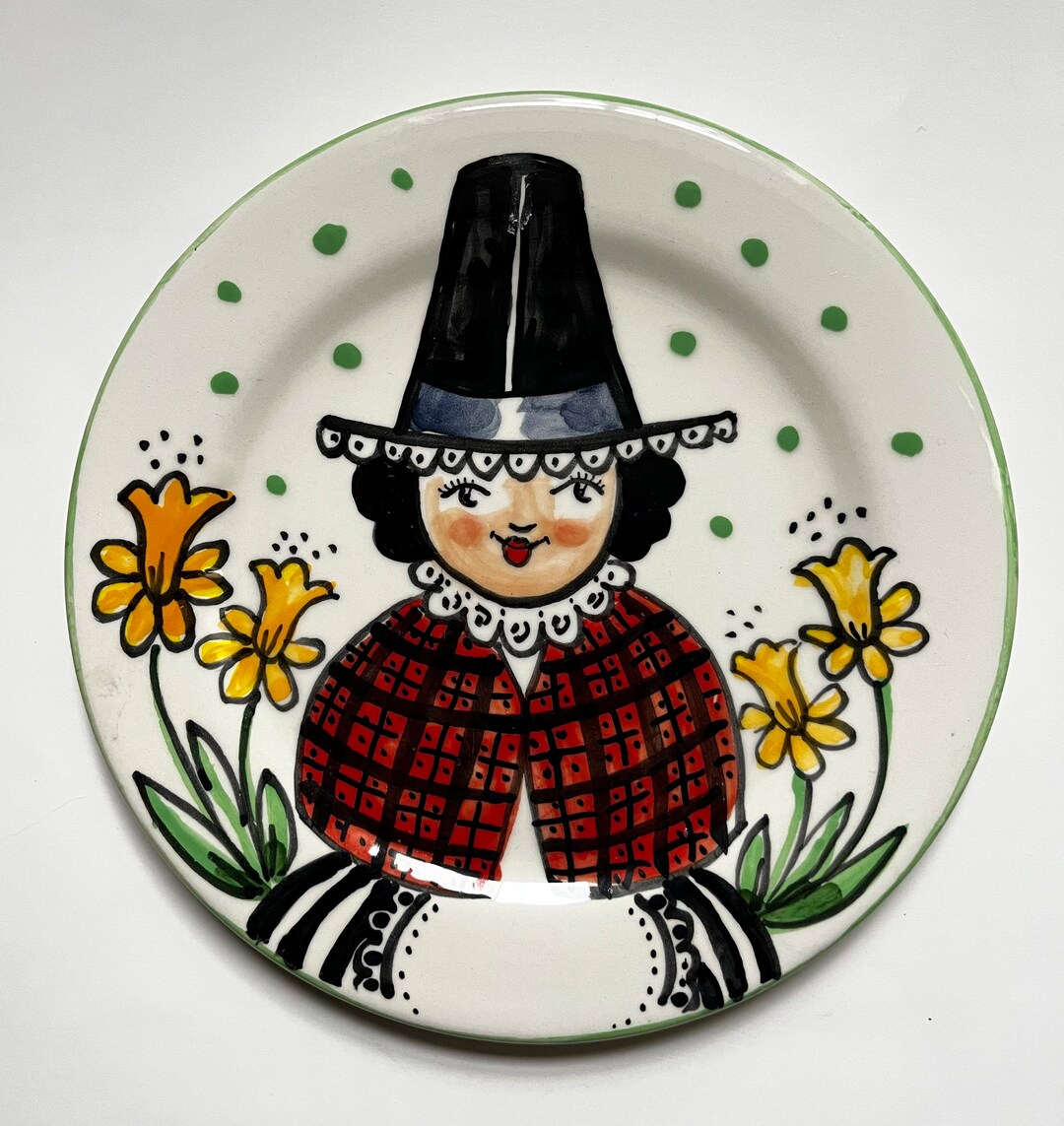 Welsh Lady Plate - Etsy UK