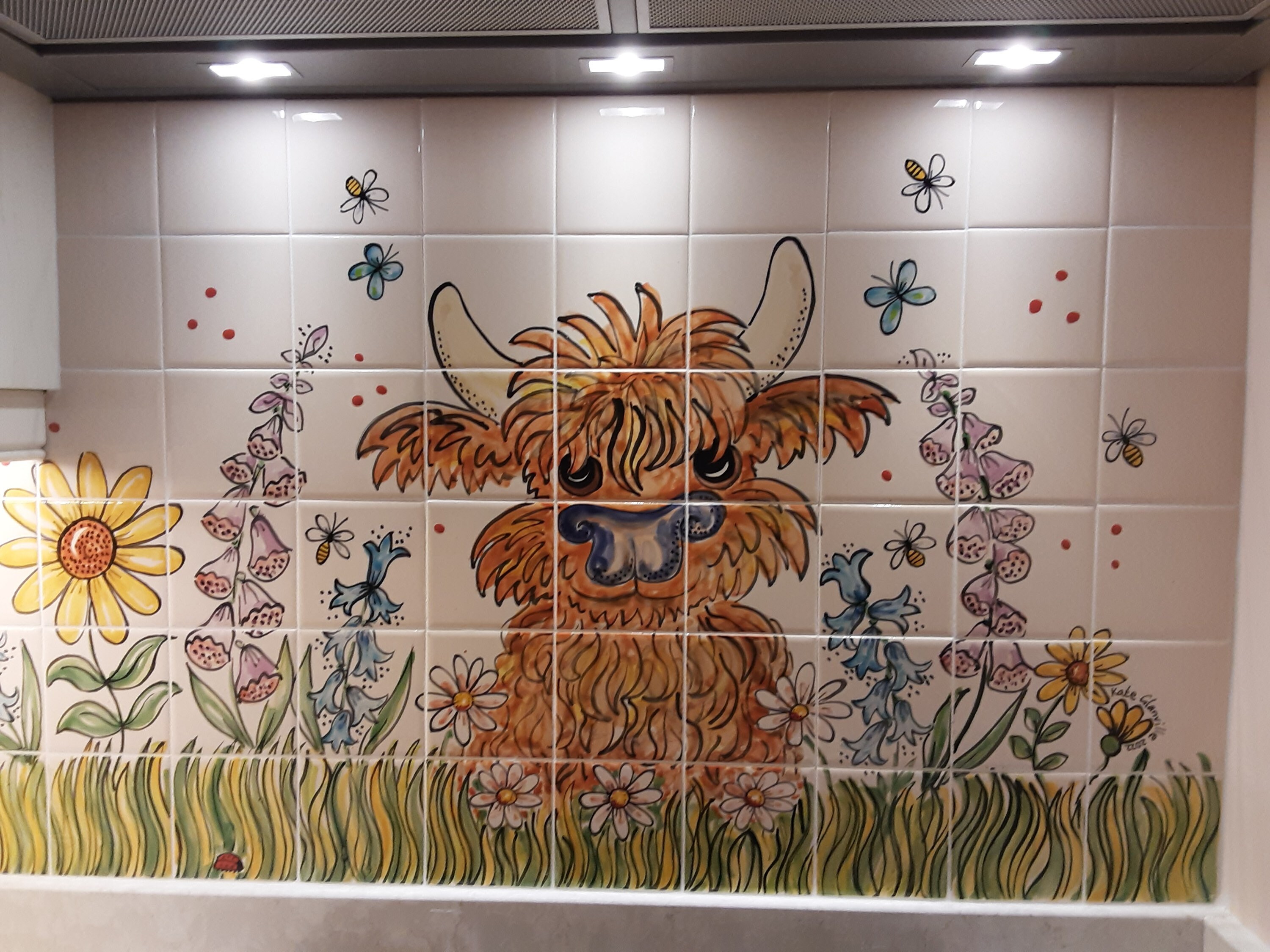 Cow Tile Mural - Etsy