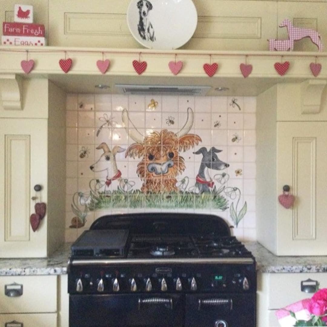 Cow Tile Mural - Etsy