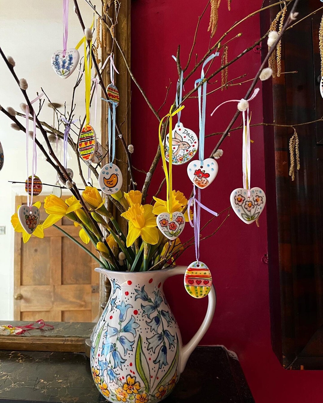 Ceramic Easter Tree Decorations. - Etsy UK