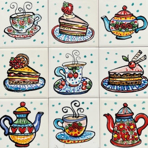 Individual Decorative Hand Painted Wall Tiles - Etsy