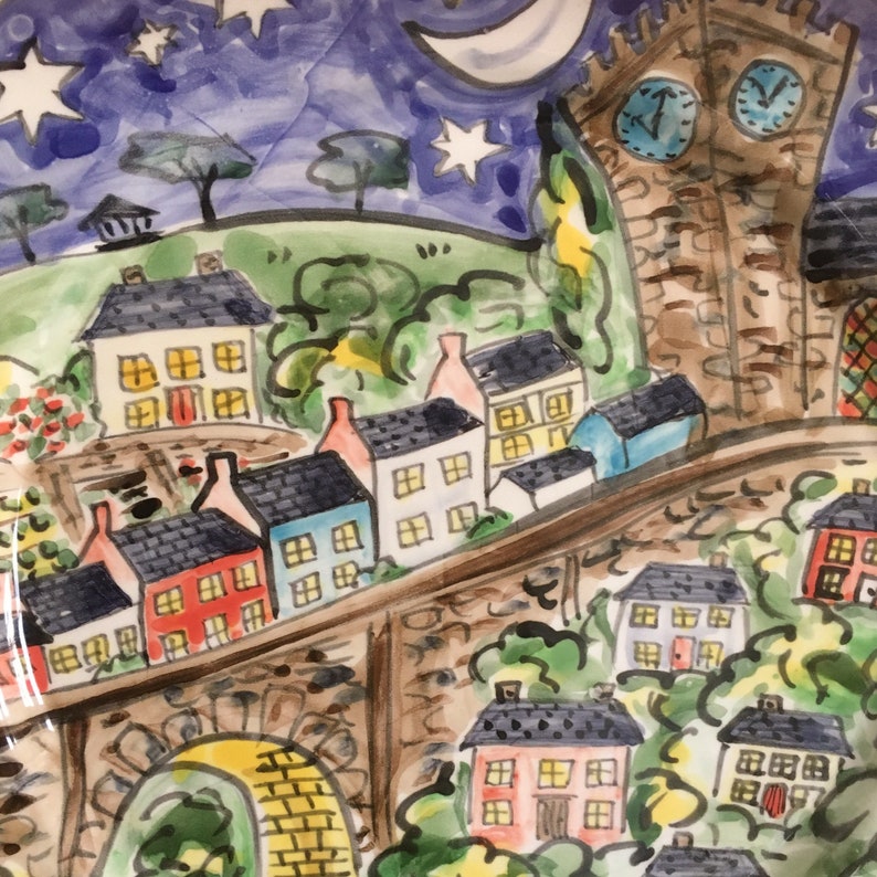 Handpainted Seaside Tile Mural - Etsy