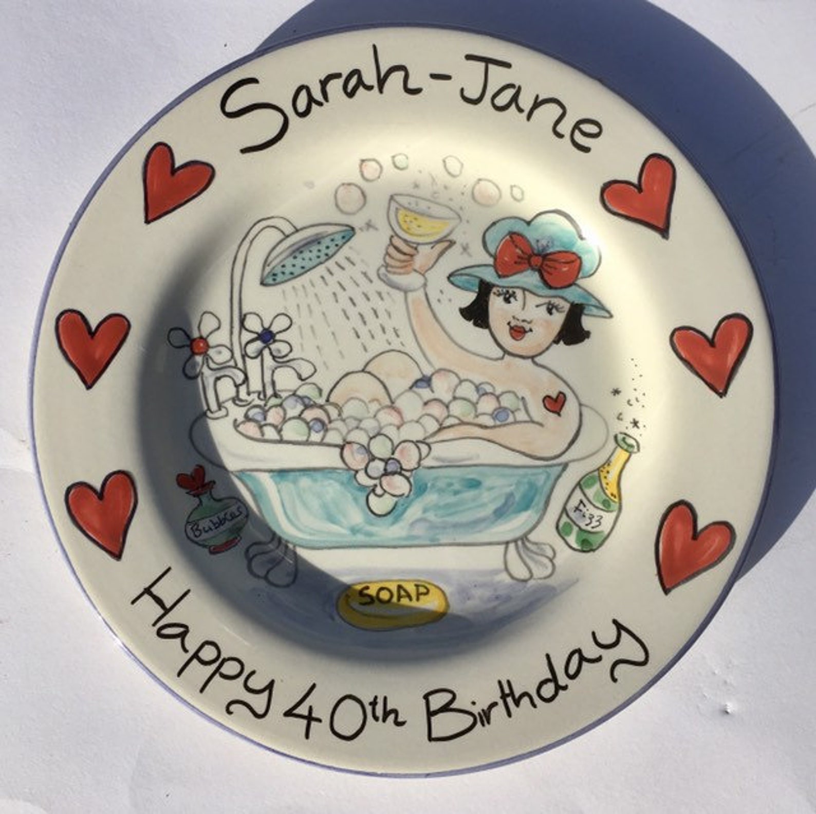 Personalised Custom Ceramic Plate Birthday Gift - Etsy