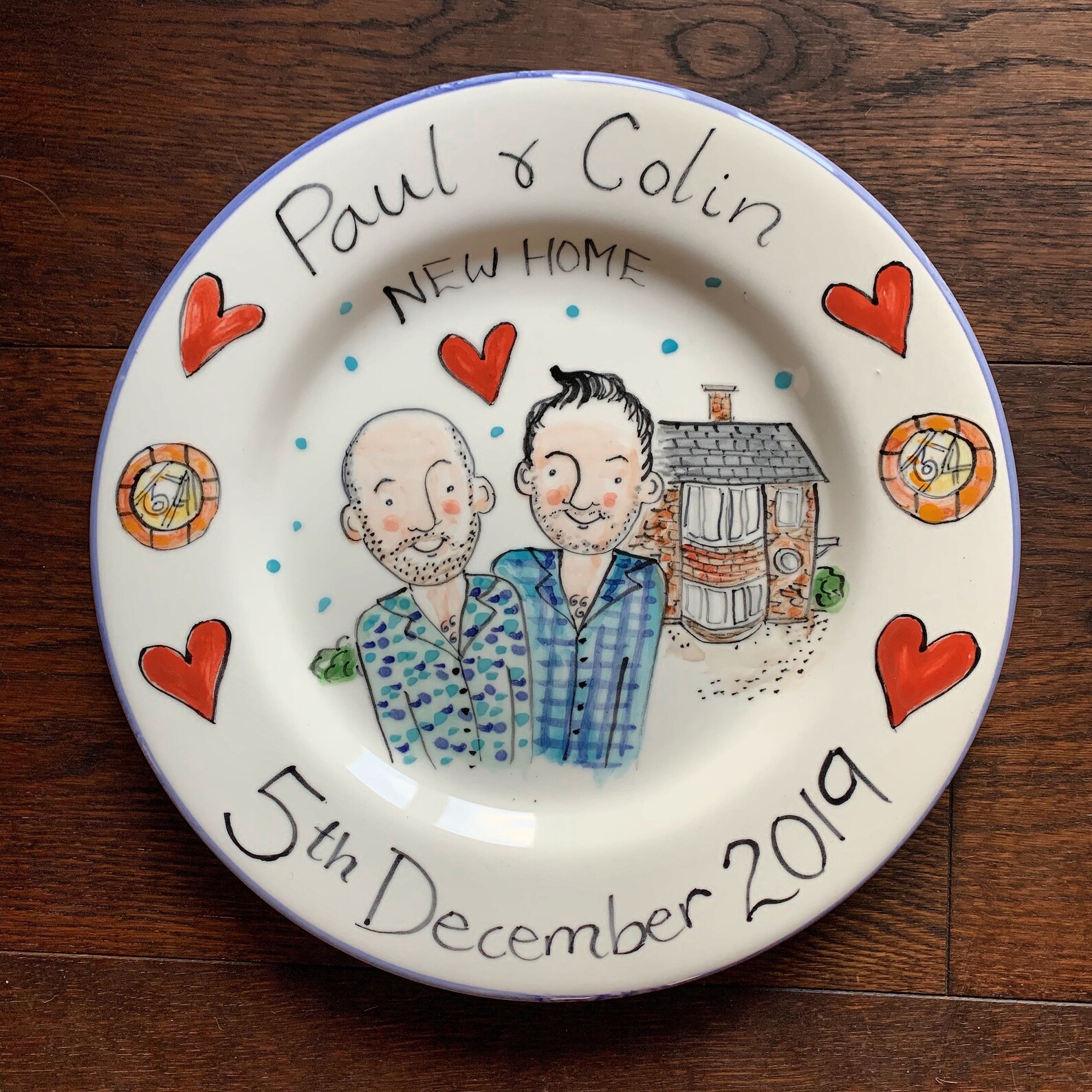 Personalised Ceramic Wedding Plate - Etsy