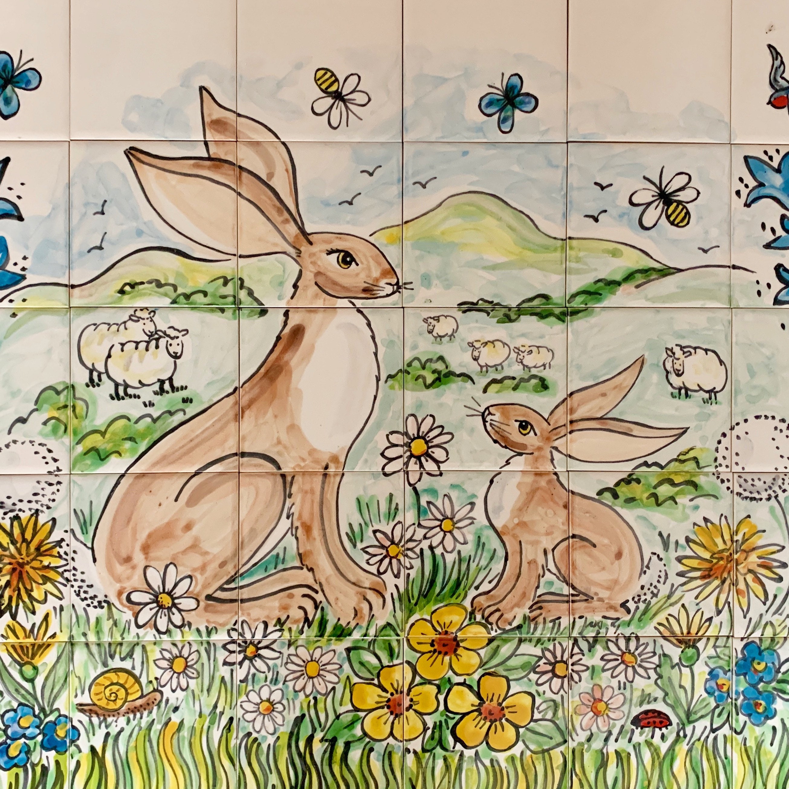 Hare Tiles - Etsy