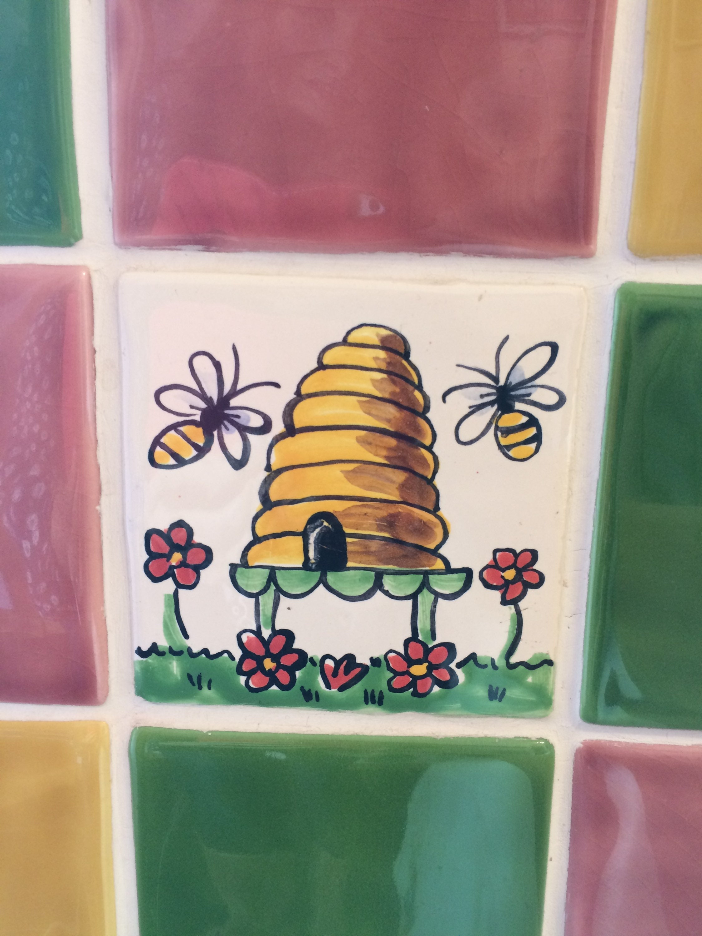Beehive Tile Mural - Etsy