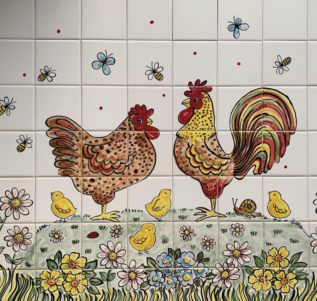 Chicken Splashback Kitchen Wall Tile Mural - Etsy