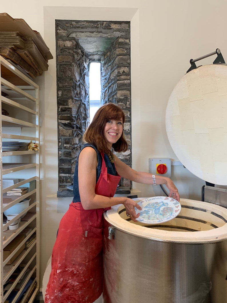 Hare Pottery Hand Painted Ceramic Plate - Etsy