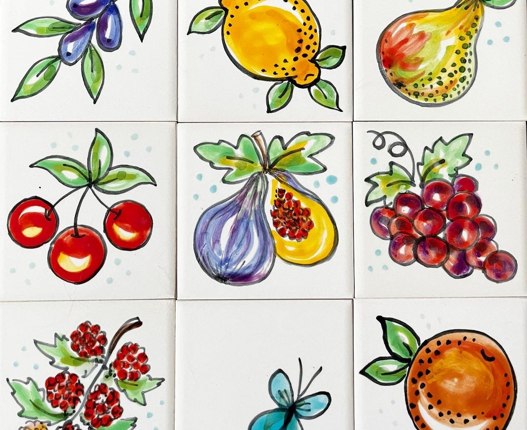 Fruit Tiles - Etsy