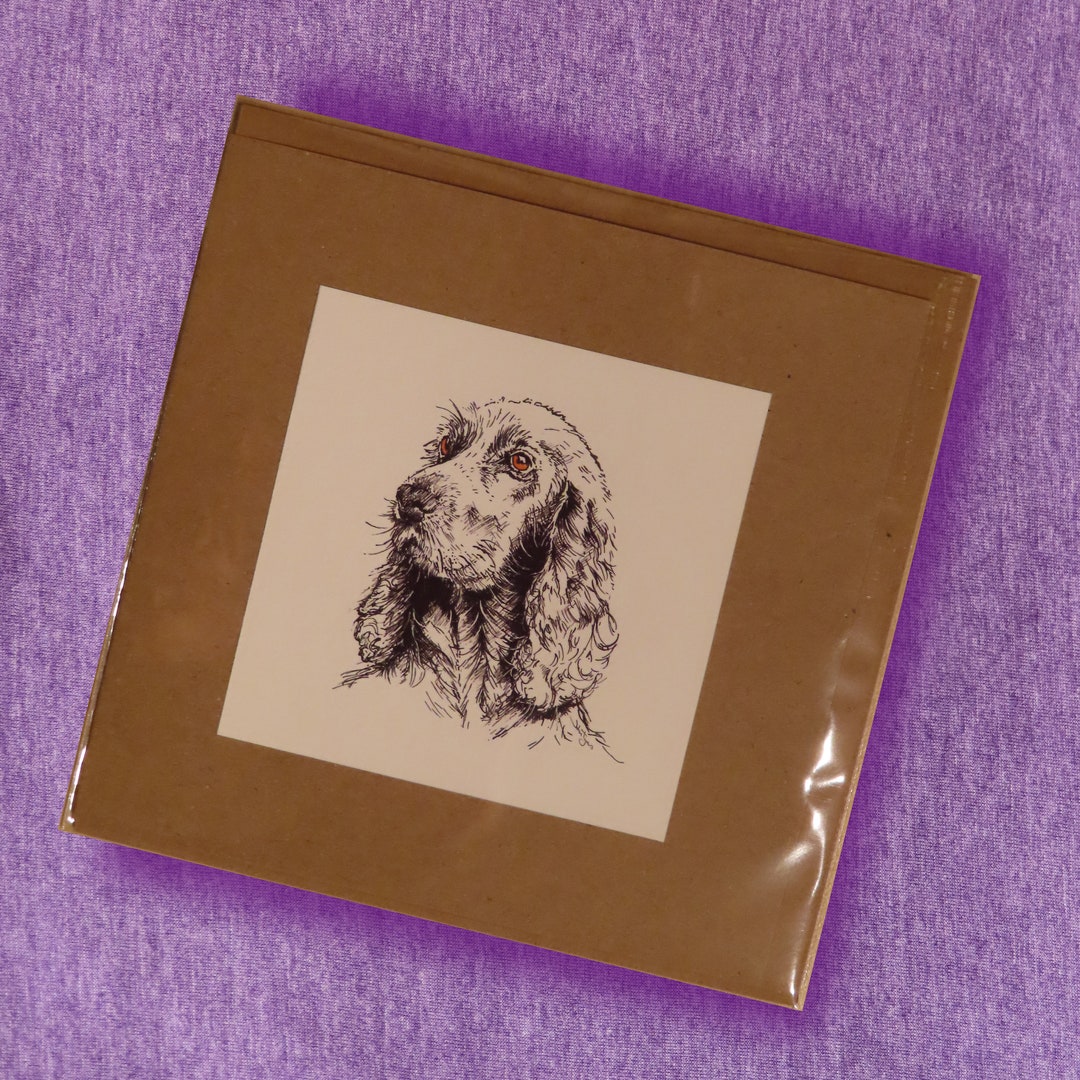 Spaniel Greetings Card, Thank You Card, Birthday Card Spaniel Lover ...