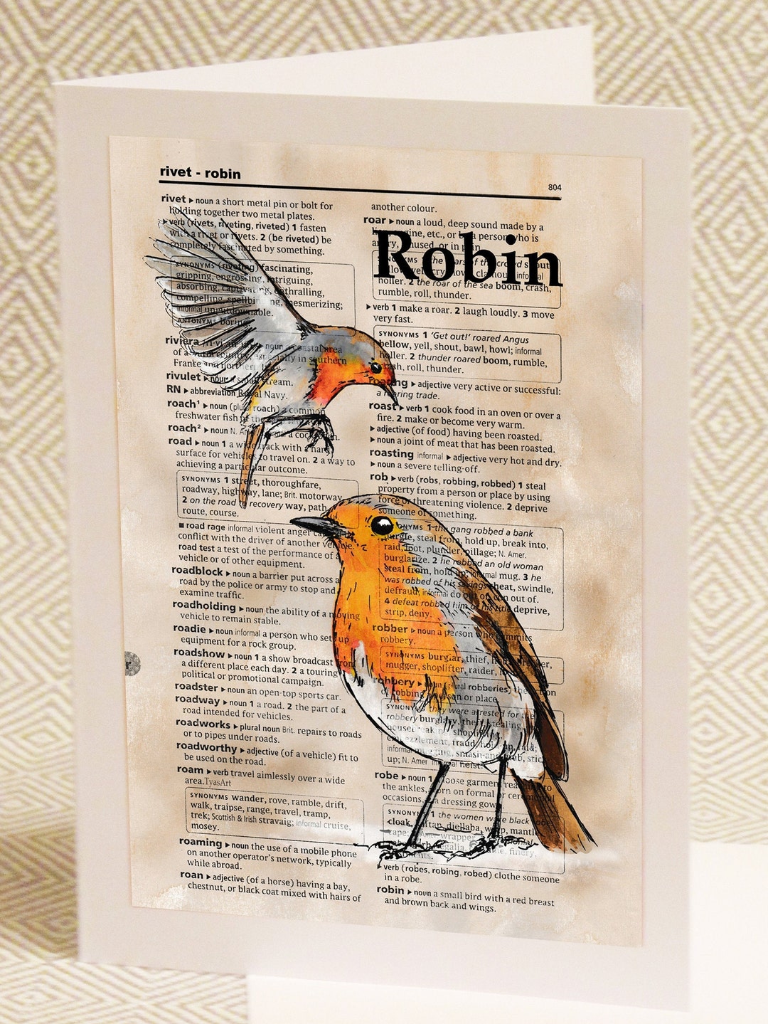 Robin Greetings Card Robin Birthday Card Special Occasion - Etsy
