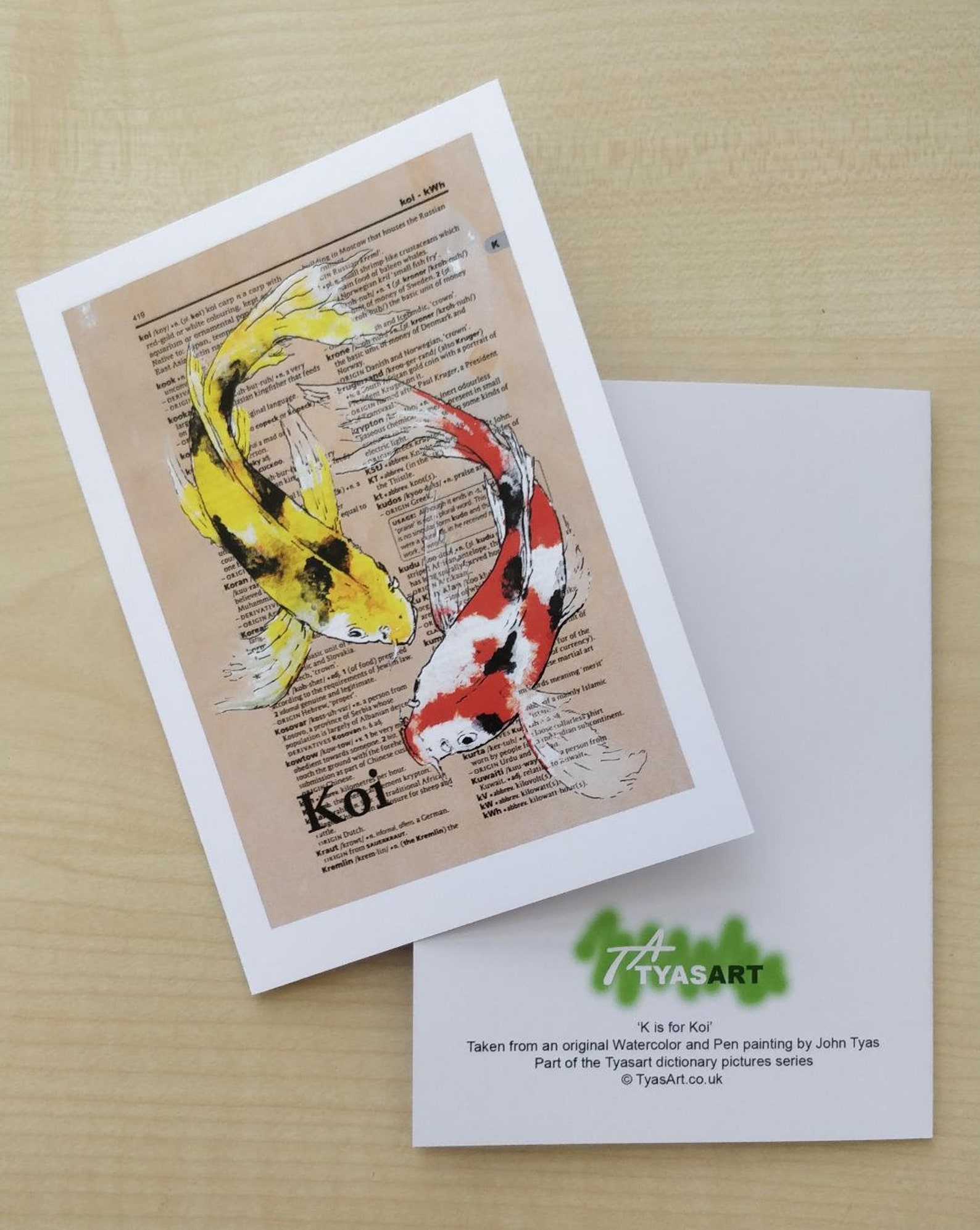 Koi Carp Fishing Card Koi Greetings Card Koi Birthday Card - Etsy UK