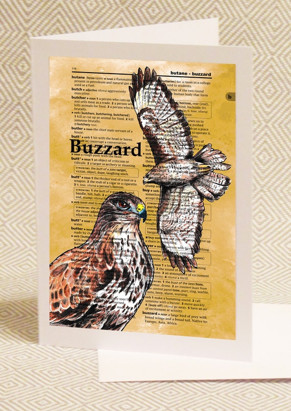 Buzzard Birthday Card Bird of Prey Birthday Card Eagle - Etsy