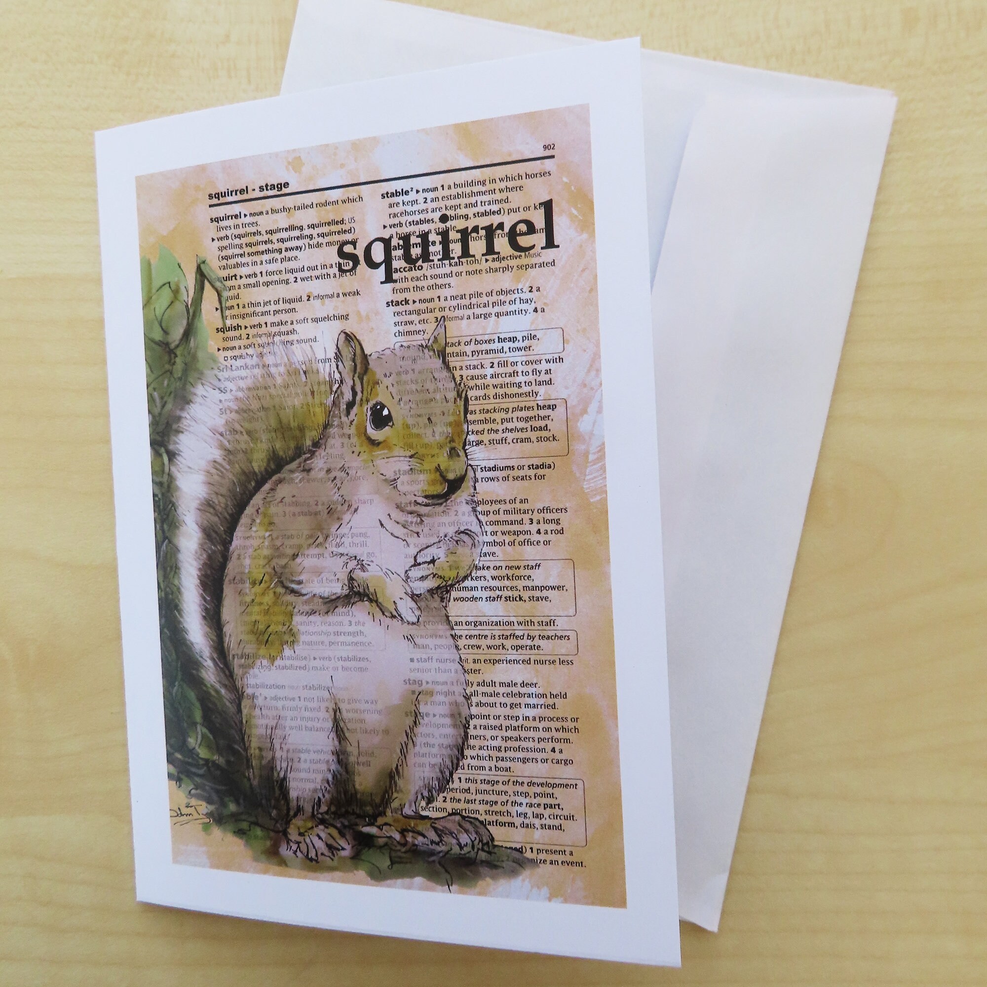 Squirrel Greetings Card, Squirrel Birthday Card, Special Occasion Card ...