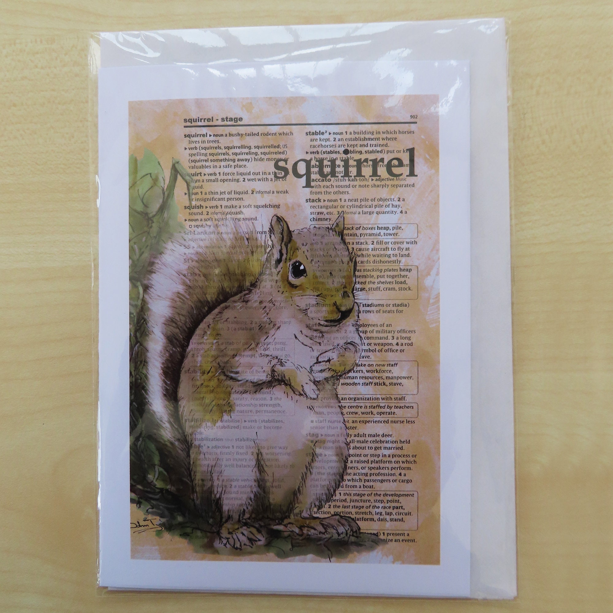 Squirrel Greetings Card, Squirrel Birthday Card, Special Occasion Card ...