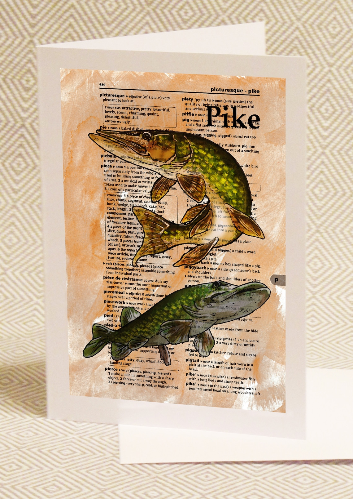 Pike Fishing Card Pike Greetings Card Pike Birthday Card - Etsy