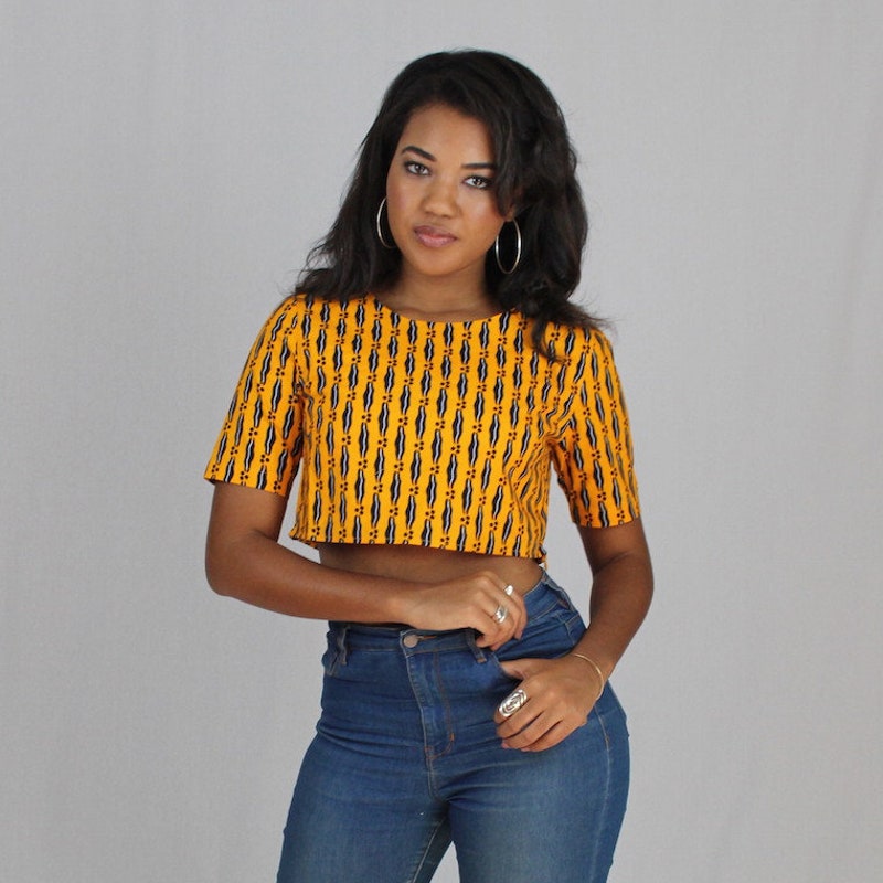 Ankara Crop Top - Etsy