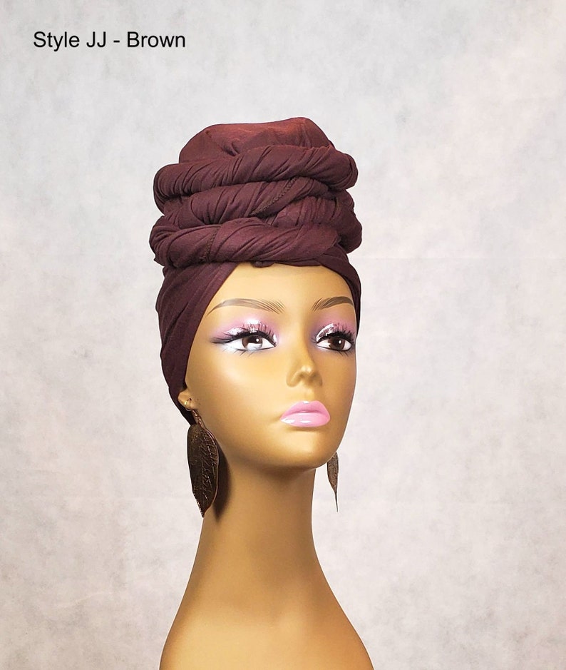 Orange Head Wrap for Women Large Stretchy Headwrap Head - Etsy