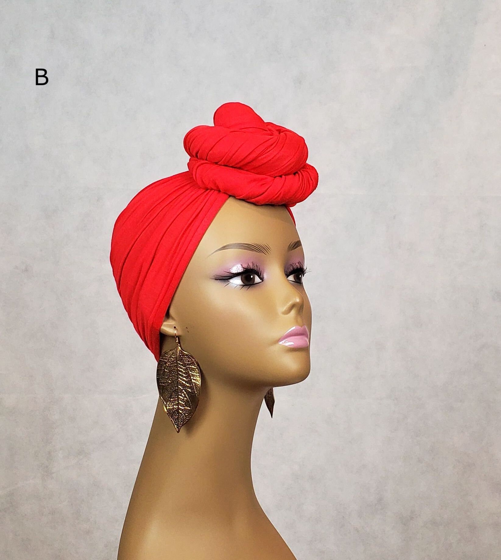 Pink Headwrap for Women Pink Head Scarf Stretchy Head | Etsy