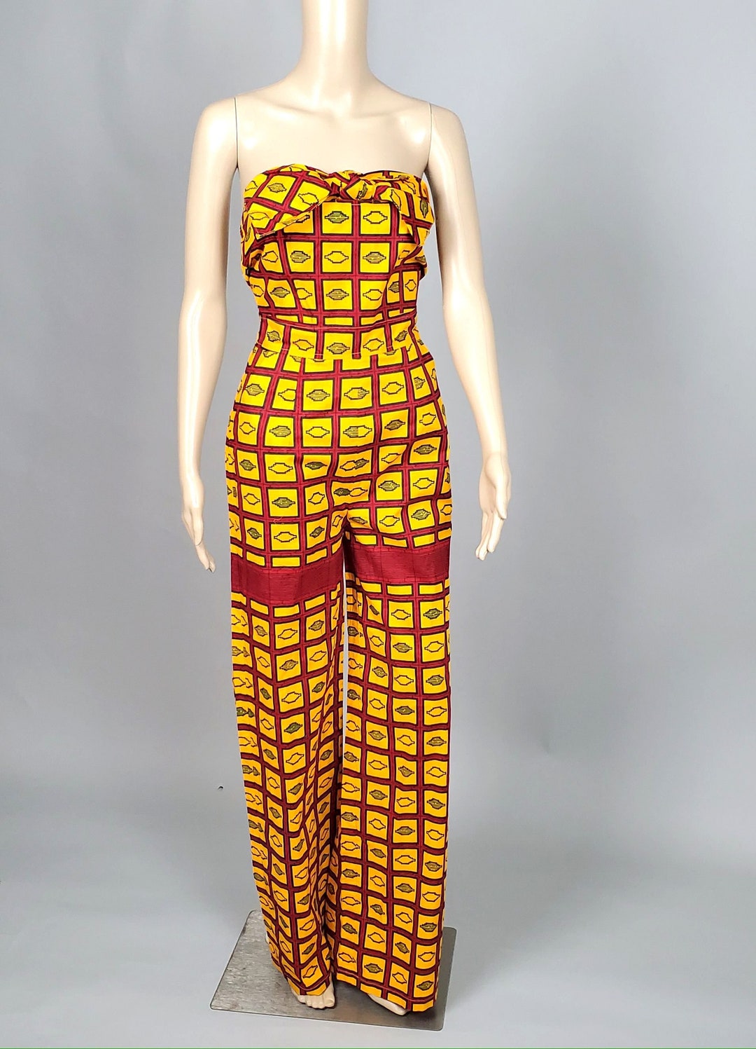 African Jumpsuits for Women | Ankara Romper | African Party Outfits ...