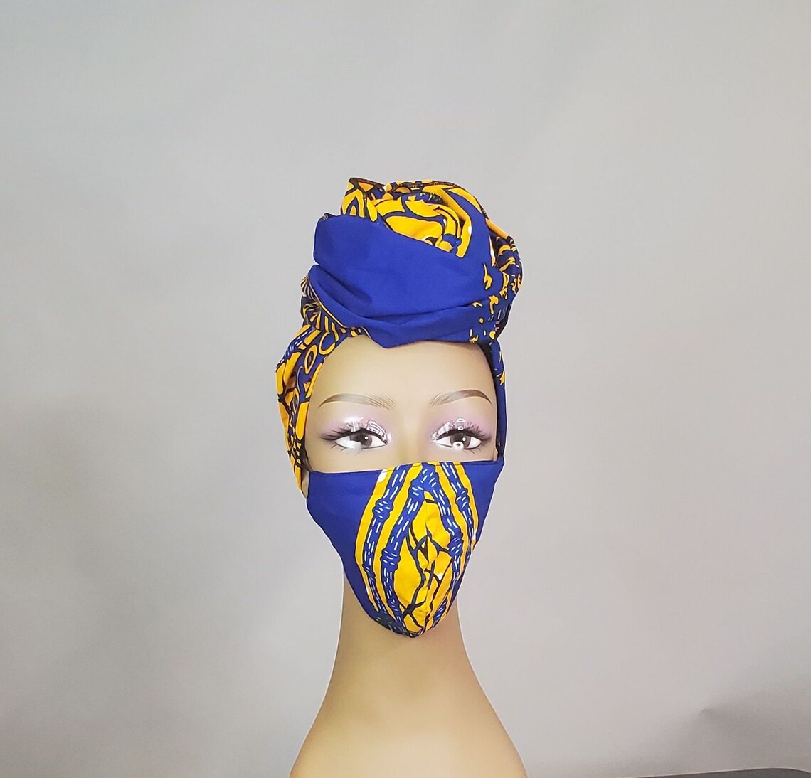 Blue Ankara Face Mask African Print Face Mask Washable - Etsy