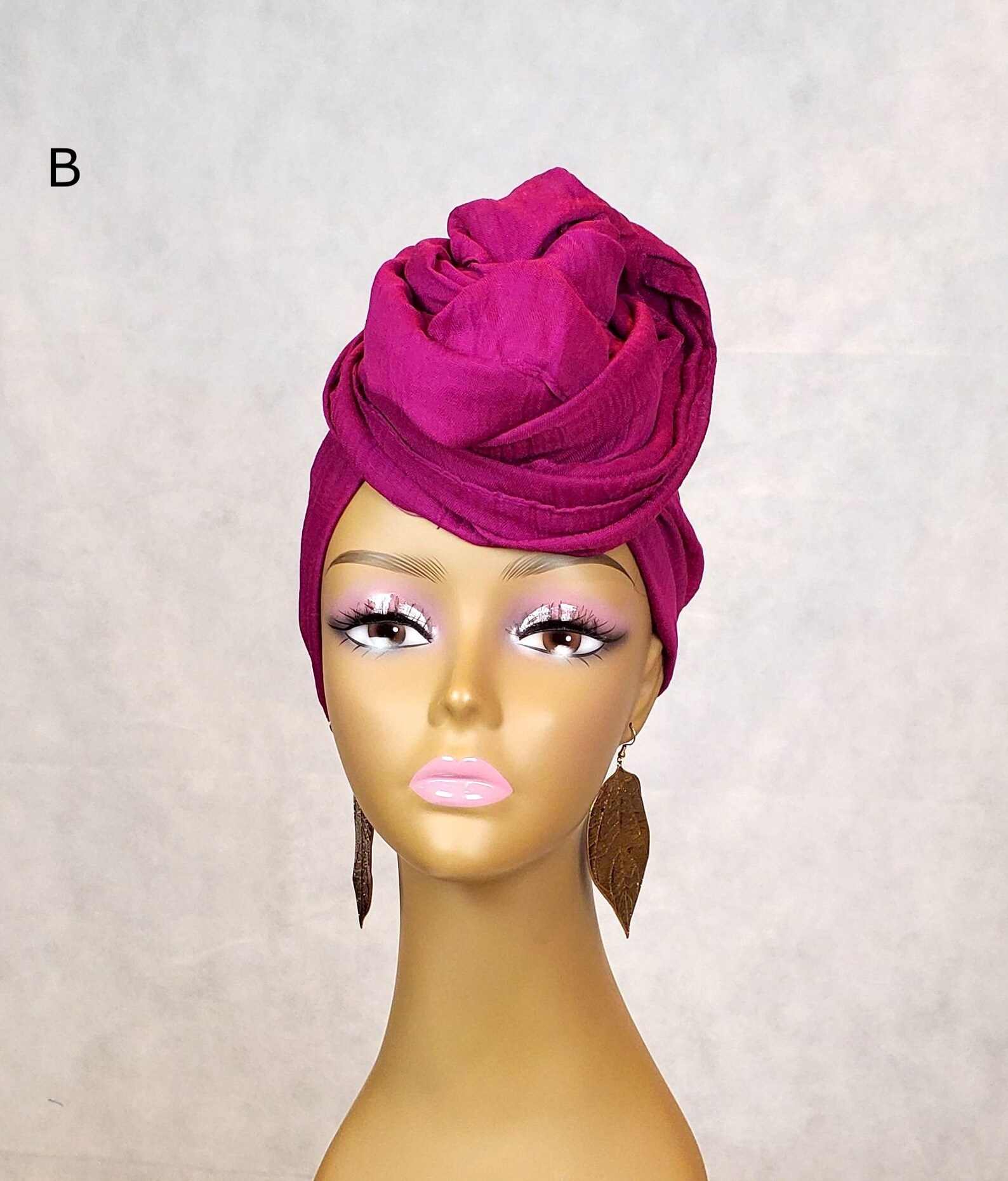 Red Head Wrap for Women Breathable Cotton Fabric Turban - Etsy